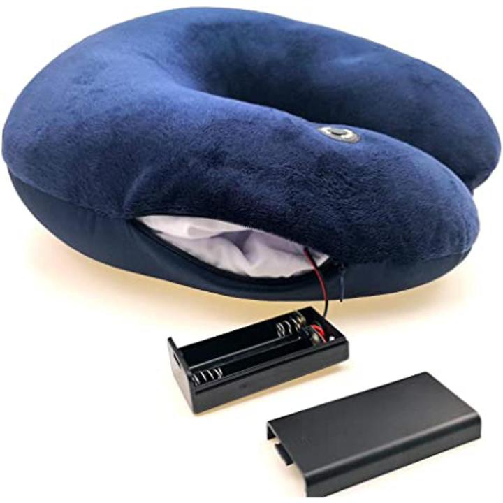 Vibrating Neck Pillow Therapy With Blutooth Sound System Wireless for ...