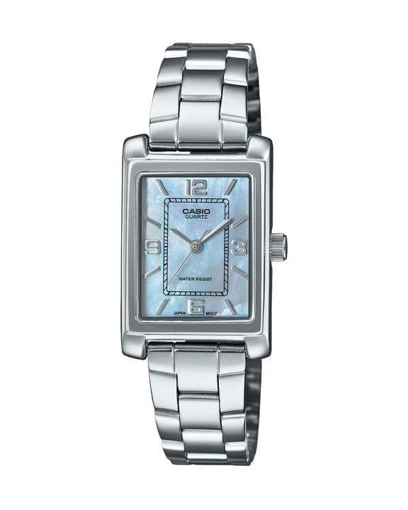 Casio General Standard Silver Stainless Steel Case Tonneau Analog ...