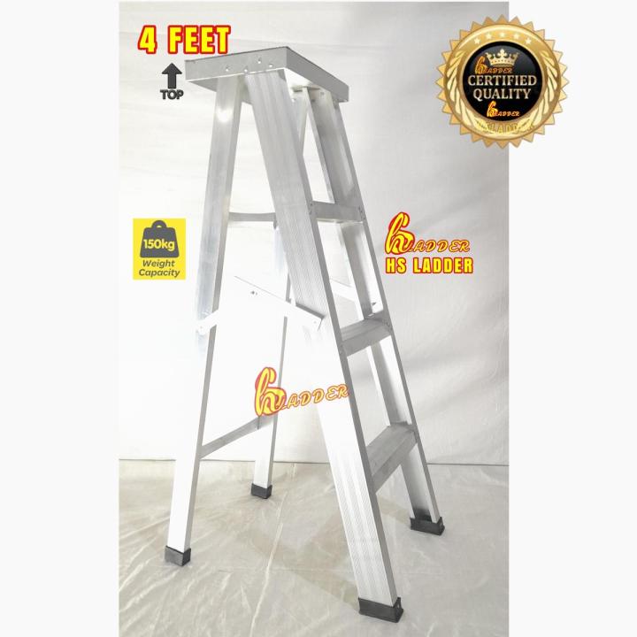 Almunium Folding Ladder 4 Ft Ith Plate Form Attach | Daraz.pk