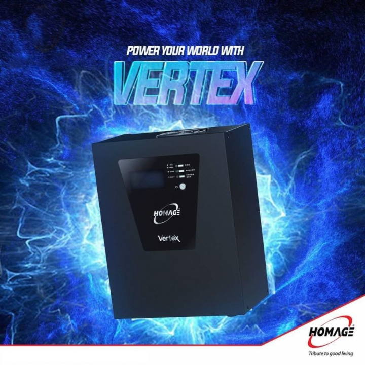 Homage Vertex (SOLAR SUPPORTED INVERTER) HVS-2414-SCC 2400VA 1800Watts ...