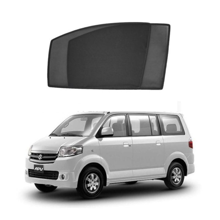 WINDOW CURTAIN SIDE PARDA SET SUZUKI APV 6 PCS BLACK | Daraz.pk
