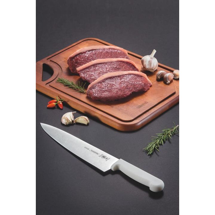 Professional Knife For kitchen Cheff Knife Meat Knife with White Handle ...