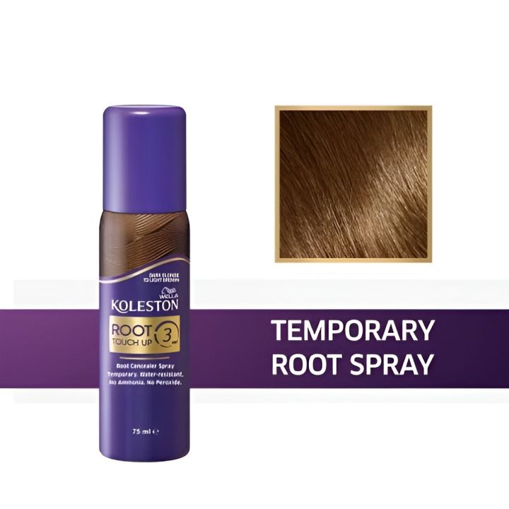 Wella Koleston Roots Touch Up Spray Dark Blonde To Light Brown 75ml ...