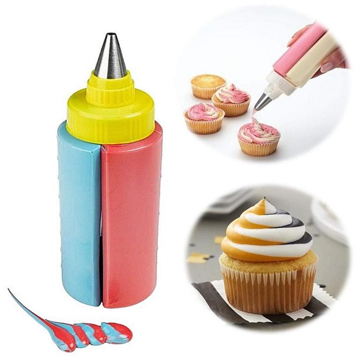 Hk ONES Treats Two Tone Icing Bottle baking icing frosting buttercream ...