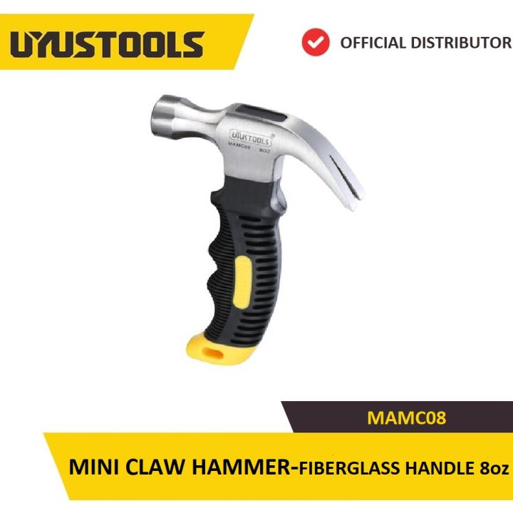 UYUSTOOLS MAMC08 MINI CLAW HAMMER FIBERGLASS HANDLE 08OZ | Daraz.pk