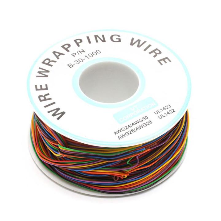 Wrapping Wire 1 Meter 8 Colored Wire Wrap Insulation Test Cable. | Daraz.pk
