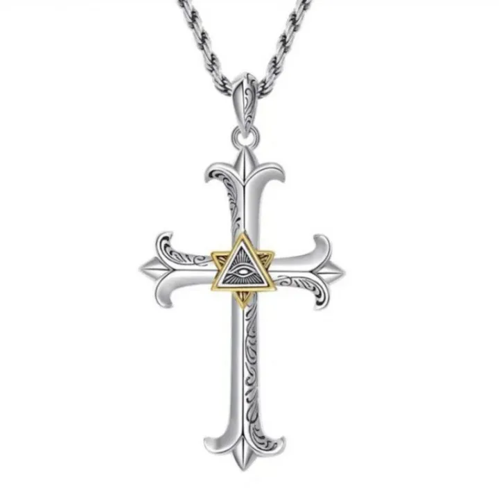 【Hottest Trends】Original Design Eye of God Cross Necklace Chain ...
