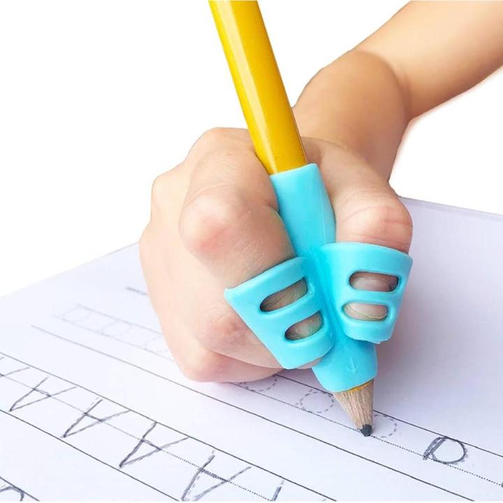 2pcs Silicone Writing Aid Grip for Kids Children Learning Pen Pencil ...
