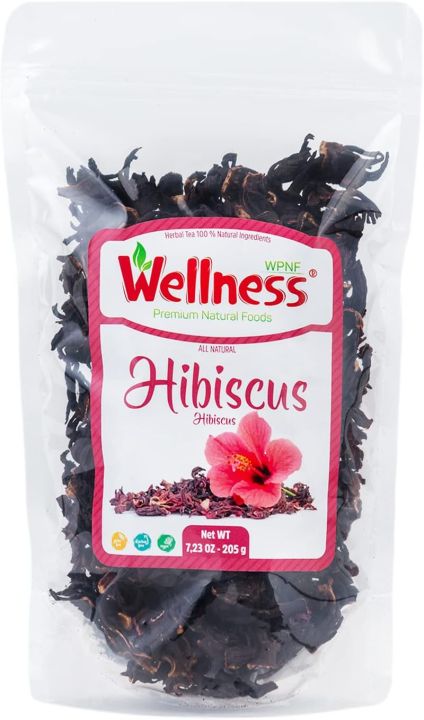 Wellness Organic Hibiscus Tea: Keydried Flowers, 50grams Hibiscus Leaves - Premium Dried ...