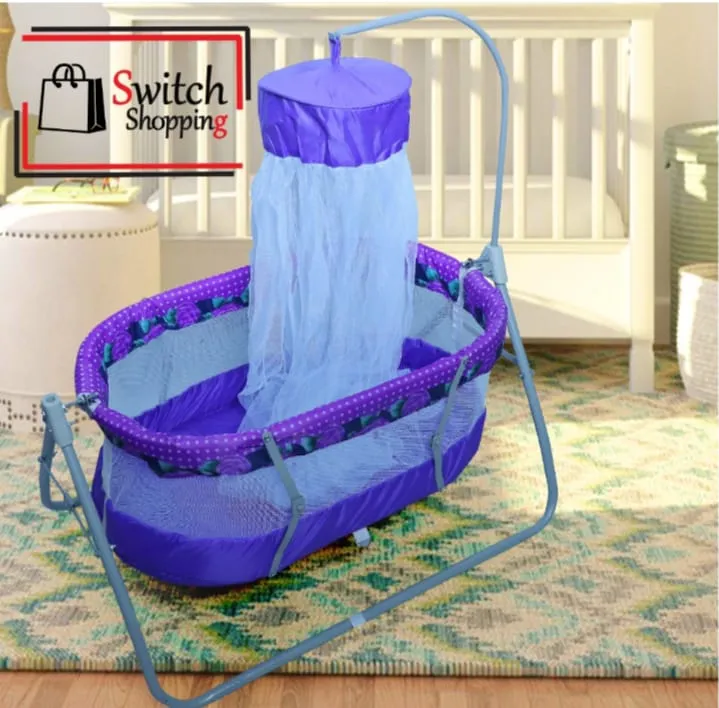 swing for new born baby 0-10 month in metal frame safe mosquito net ...