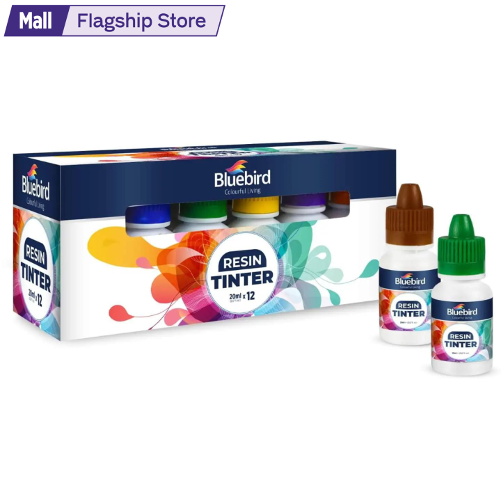 Bluebird Vibrant Resin Tinter Pack - Set of 12 High-Quality Pigments ...