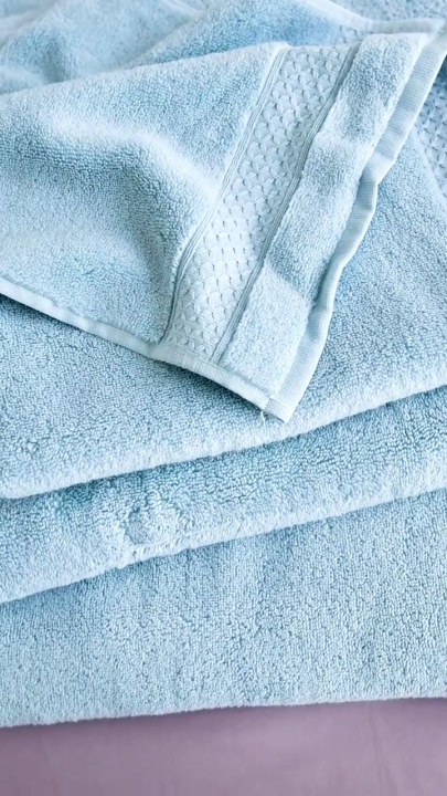 Premium Cotton Towel Collection in Blue | All Sizes Available (16x28 ...
