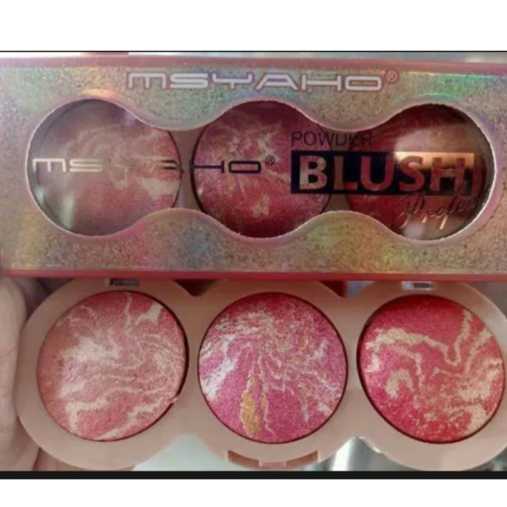 MSYAHO 3-in-1 Highlighter Blush & Face Shiner Palette | Terracotta ...