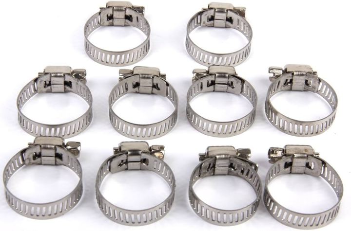 Stainless Steel Adjustable Gas Pipe Hose Clamps – 10 Pcs Pack | Durable ...
