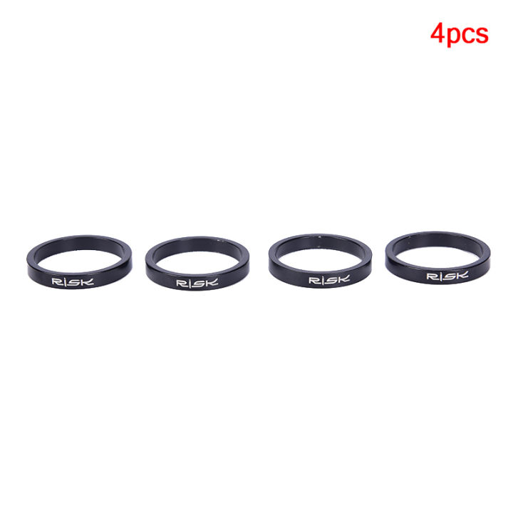 4 pcs 5/10mm Adjustment Aluminum Alloy Bike Fork Washer Stem Headset ...