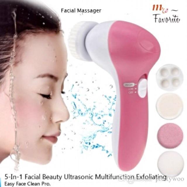 5 in 1 Facial Electric Cleanser and Massager, Face Massager Machine ...
