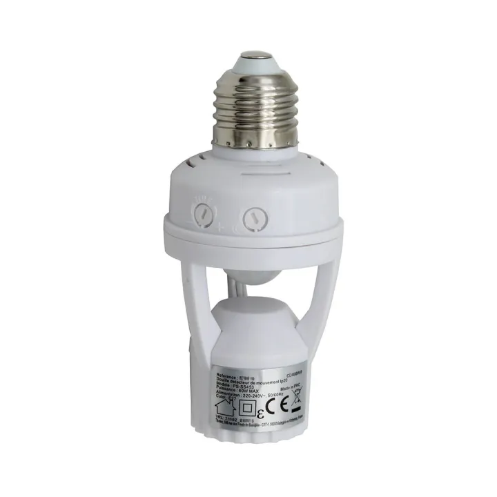 E27 Motion Sensor Light Socket Adapter – PIR Infrared Intelligent Lamp ...