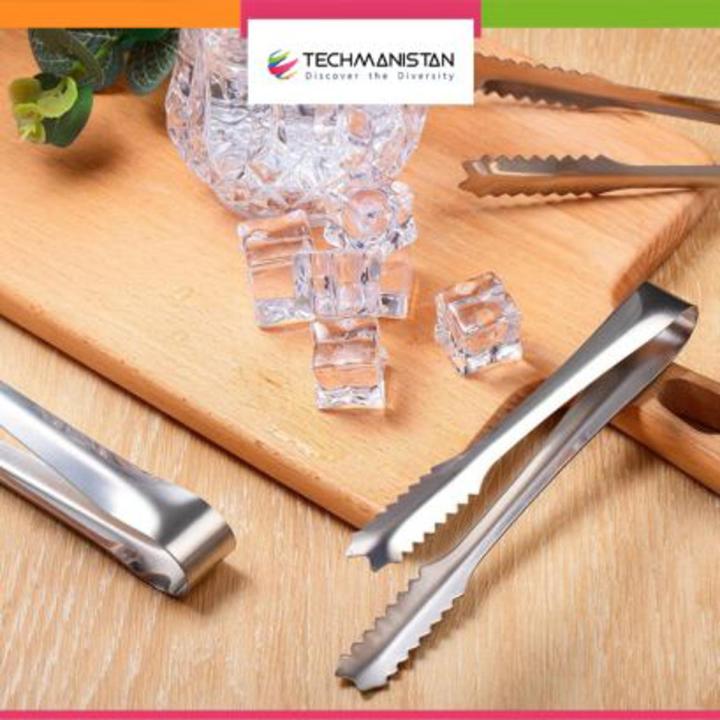 Techmanistan Stainless Steel Mini Tong For Kitchen - Silver, Stainless ...