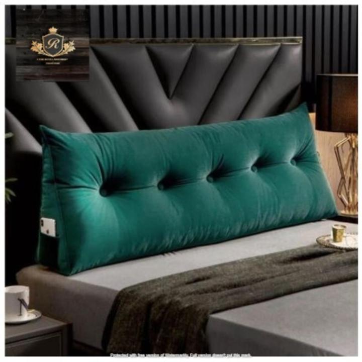 Triangle Long Pillow / Cushion_Velvet Triangle Long Pillows for Bed_Big ...