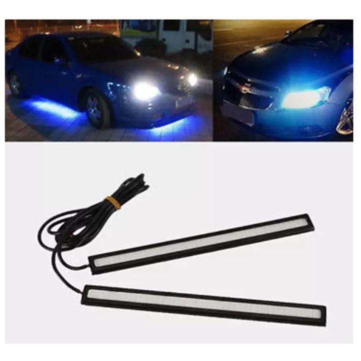 Blue LED Daytime Running Light for Bumpers (for all Cars) 2PCS | Daraz.pk