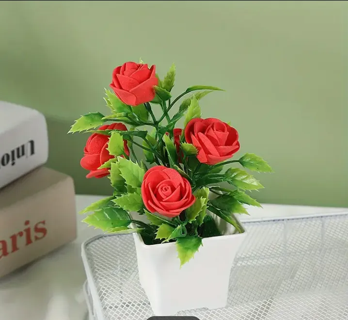 Pack of 2 Mini Artificial Flower Decoration Piece | Daraz.pk