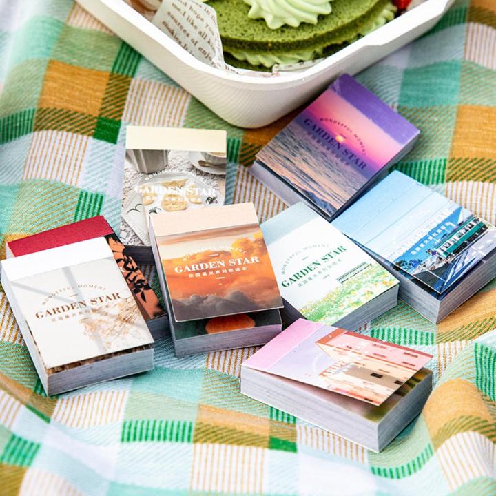 50PCS Garden Star Series INS Basic Material Book Memo Pad Washi Sticker ...