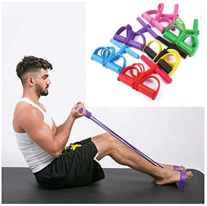 Latex Fitness Resistance Bands Pedal Pull Rally Sit-ups Good Elasticity ...