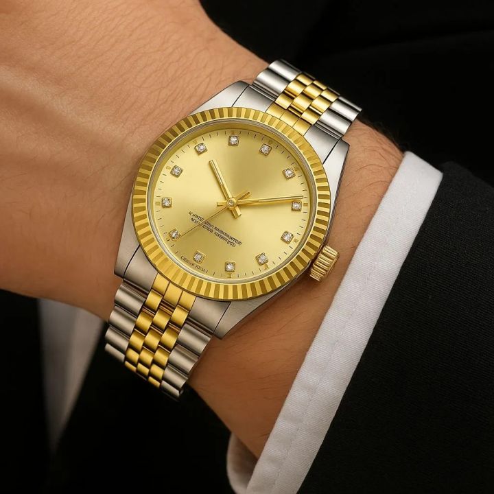 Classic Luxury Wrist Watches for Men's Quartz Boys Watches Water ...
