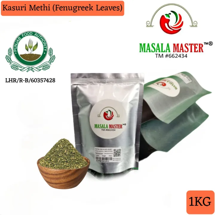Kasuri Methi (Fenugreek Leaves) by Masala Master | 1KG | Authentic ...