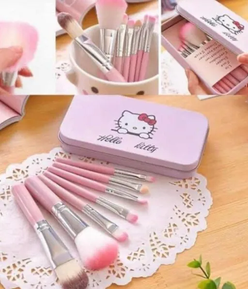 Hello Kitty Brushes Professional Makeup Set 07 Pcs / Imported | Daraz.pk