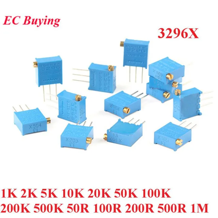10pcs 3296 3296X Trimpot Trimmer Potentiometer Adjustable Resistance 1K ...