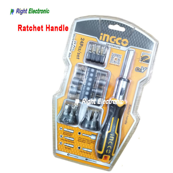 Ingc o ratchet 24pcs HKSDB0248 screw driver set hksdb 0248 screwdriver ...