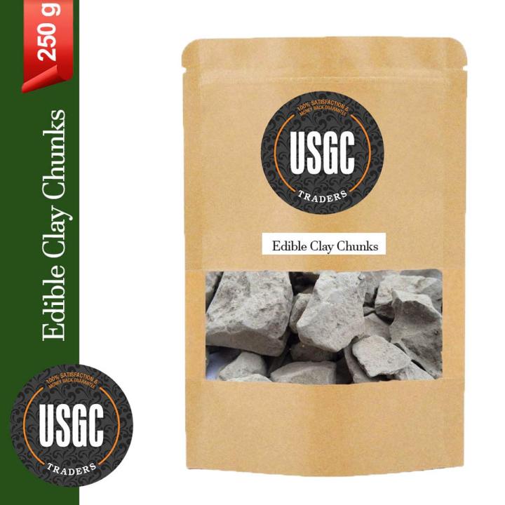 Gachi Mitti Uclays BENTONITE Edible Clay Chunks Natural for Eating 100g ...