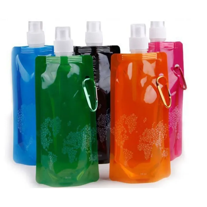 Folding Drinking Ultralight Burn Emergency Camping 500ml Outdoor Sport ...