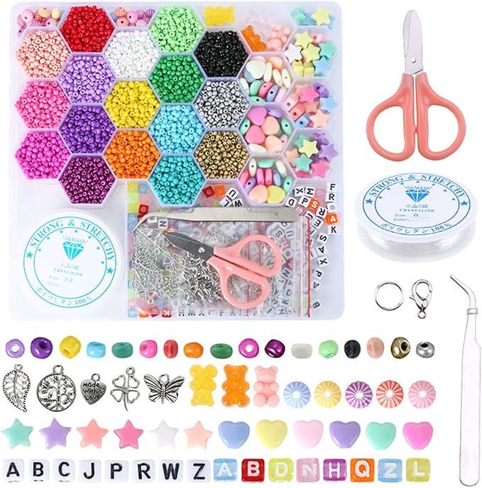 DIY Bracelet Making Kit For Girls , Jewellery Making Beads box ...
