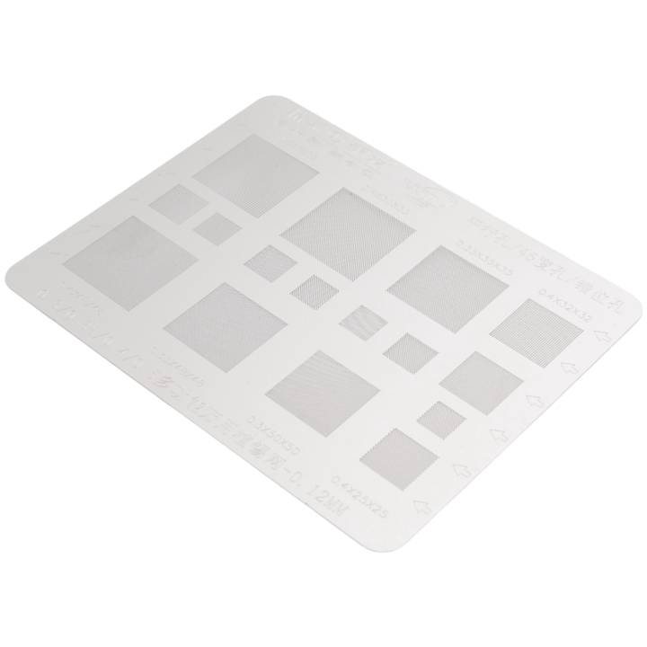Multifunction BGA Stencil 0.3/0.35/0.4/0.5/Parallel/45 Degree Hole ...