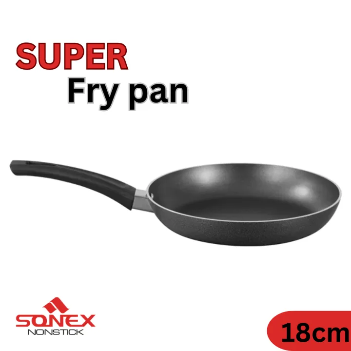 Sonex Non-Stick Super Frying Pan 18cm - Premium Quality, Black, Durable Non-Stick Coating | Daraz.pk