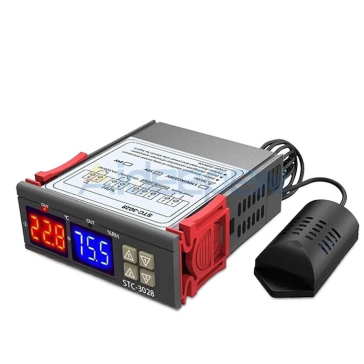 STC-3028 12V DC Two Relay Output Digital Temperature & Humidity ...