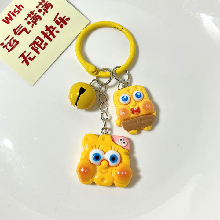 Cartoon Spongebob Key Chain Patrick Star Pendant Car Key Ring Charms ...