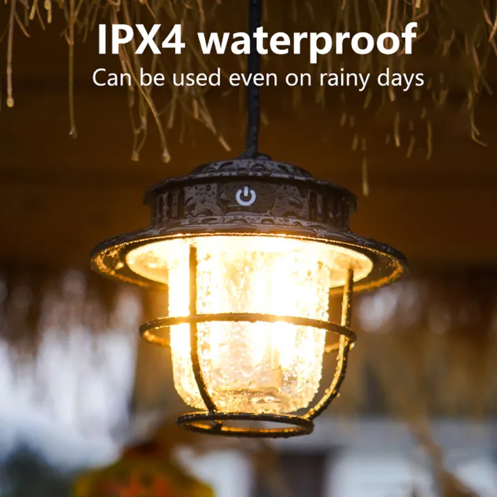 ZX EXPRESS LED Camping Hanging Lantern Rechargeable, 4 Modes Infinitely ...