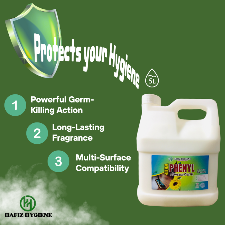 Hafiz Hygiene Phenyl Concentrated Disinfectant – 5 Liters | Powerful ...