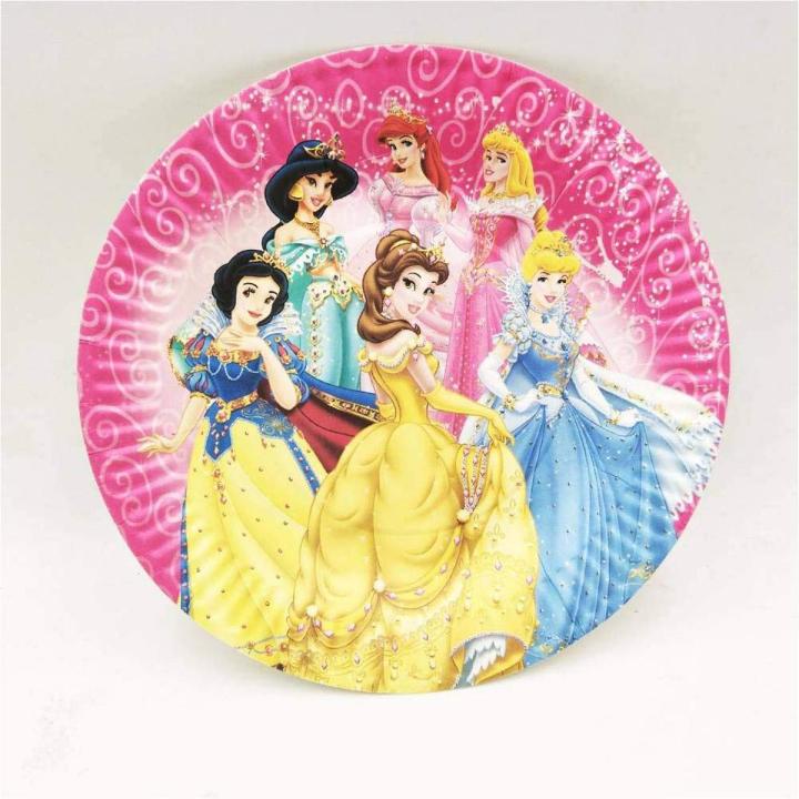 PRINCESS THEME PLATES ( PACK OF 10 PAPER PLATES ) | Daraz.pk