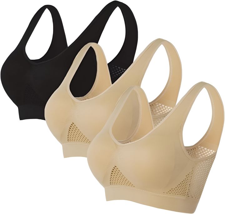 Air Bra For Women & Girls, Non padded Non Wired, Sports Bra Adjustable ...