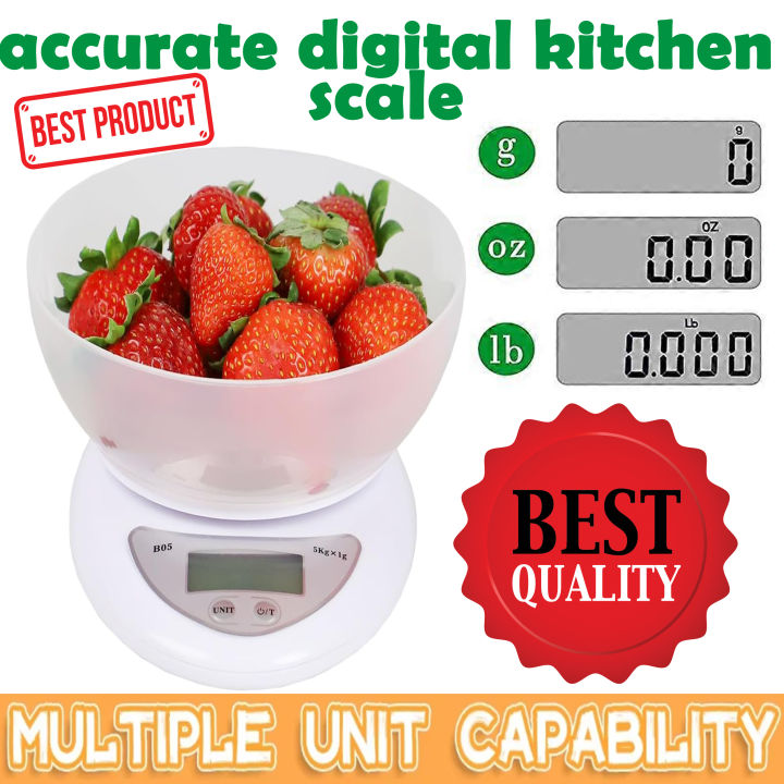 5Kg Professional Precision Digital Kitchen Scale - B05 Food Scale ...