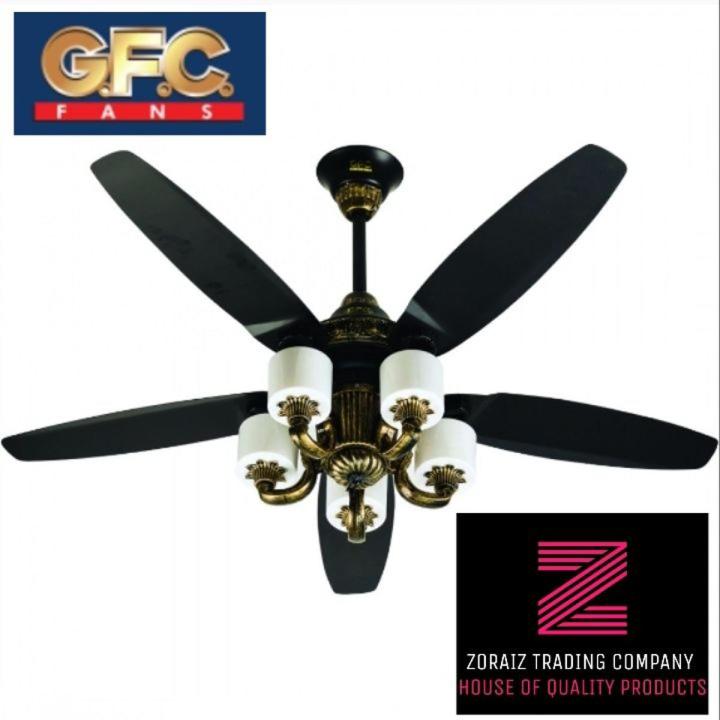 GFC Fan Ceiling 56'' Fanoos Model Black Color Pure Copper Wire | Daraz.pk