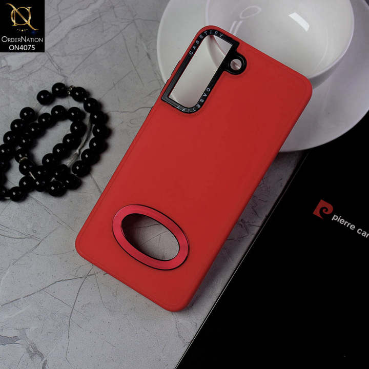 Samsung_ Galaxy S21 FE 5G Cover - Red - New Soft Silicon Fashion Case ...