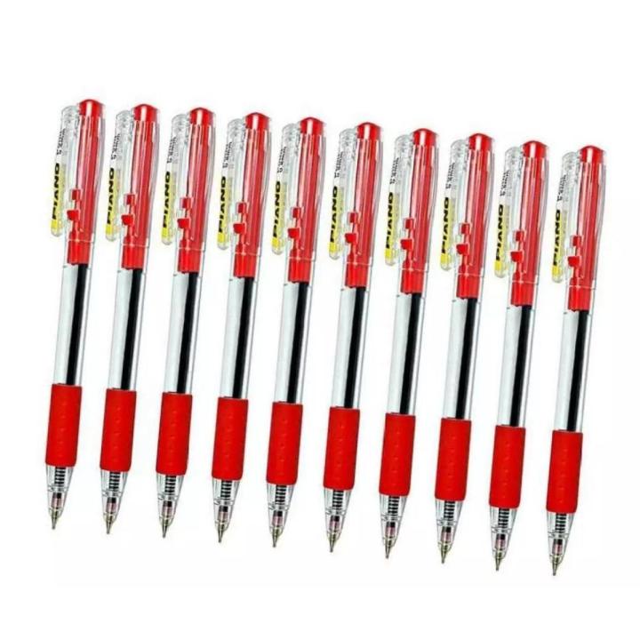 Piano Red Point - Needle Point Ball Pen - Pack of 10 | Daraz.pk