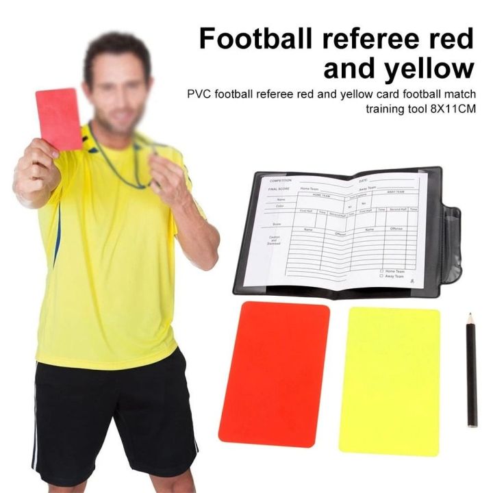 Football Equipment Red Card Soccer Referee Card Score Sheets Recording ...