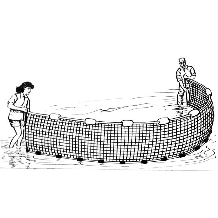 28 Pond 90/100 Yard Long Monofilament Fishing Net – 50 Mesh Depth ...