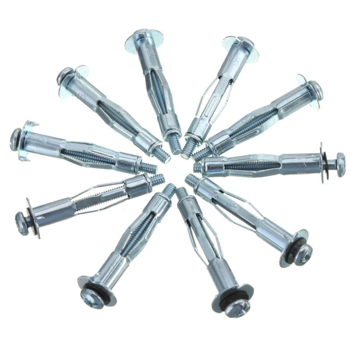 10x M4 Plasterboard Tools DIY Drywall Cavity Wall Anchors Brolly Screw ...